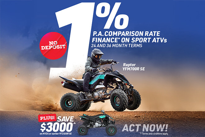 Sport ATV Finance | Yamaha Motor Australia